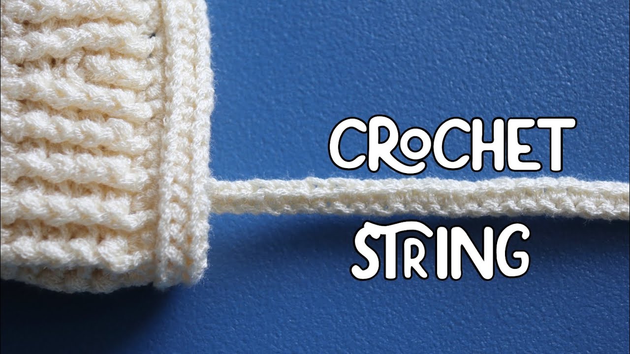 Adding a crochet string into a project / crochet i-cord technique - YouTube