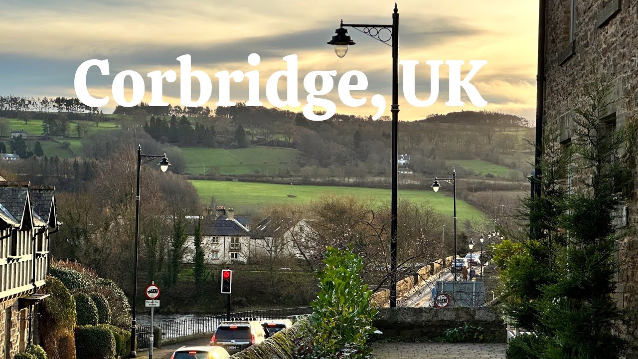 4K Walking Tour of A Beautiful English Village | Corbridge - YouTube