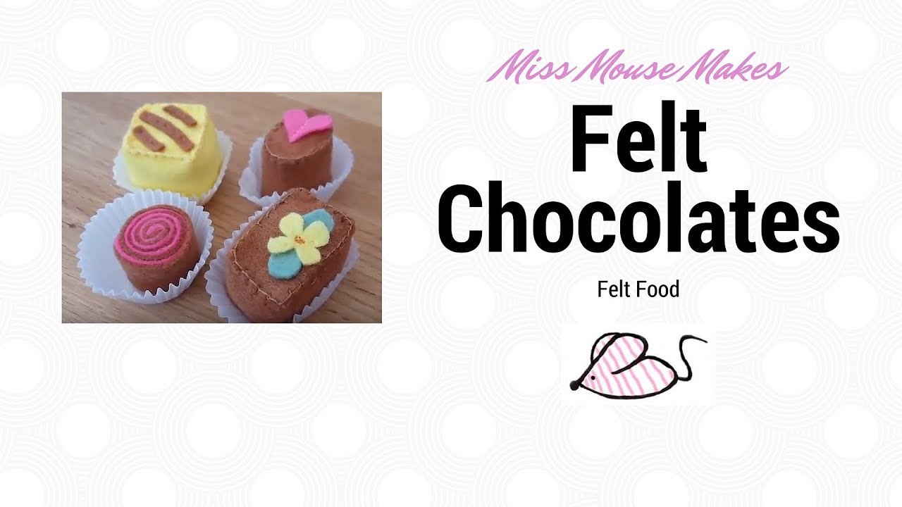 How to make felt chocolates - YouTube
