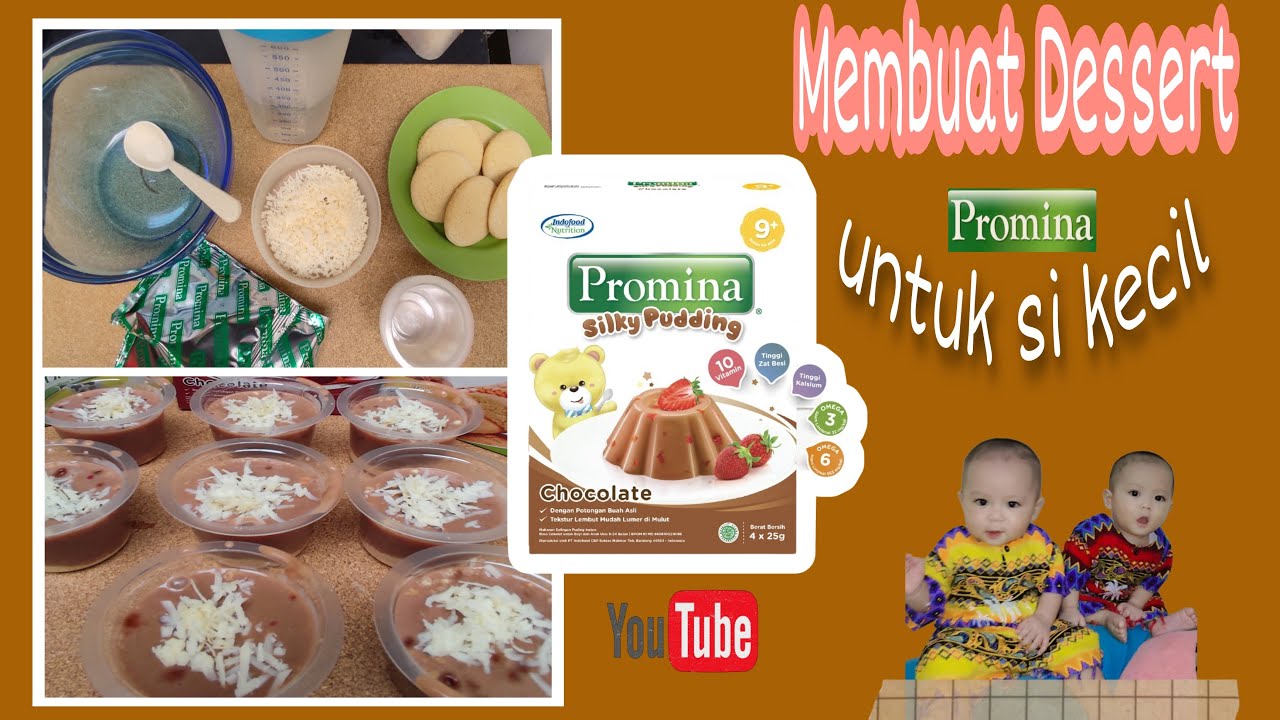 BIKIN DESSERT PUDDING SIMPLE DARI PROMINA UNTUK ANAK BAYI - YouTube