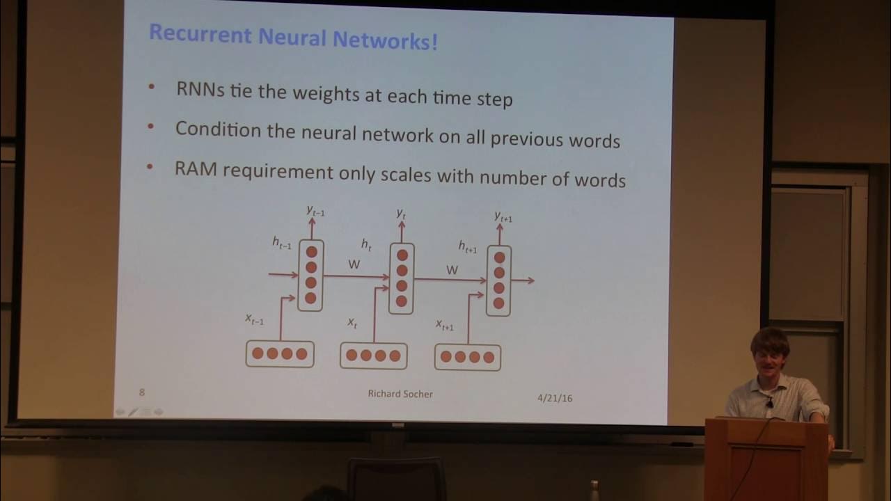 CS224D Lecture 8 - 21st Apr 2016 - Recurrent Neural Networks.mp4 - YouTube