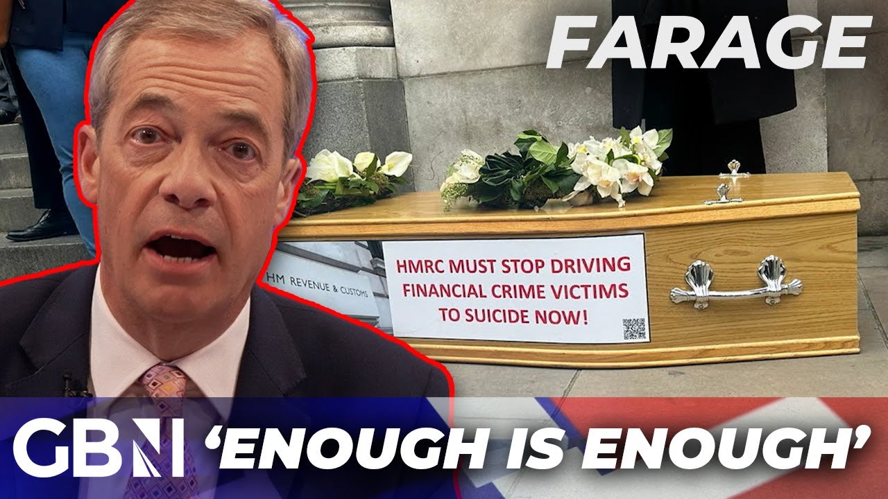 ENOUGH IS ENOUGH: Financial crime protesters dump COFFIN on HMRC's ...