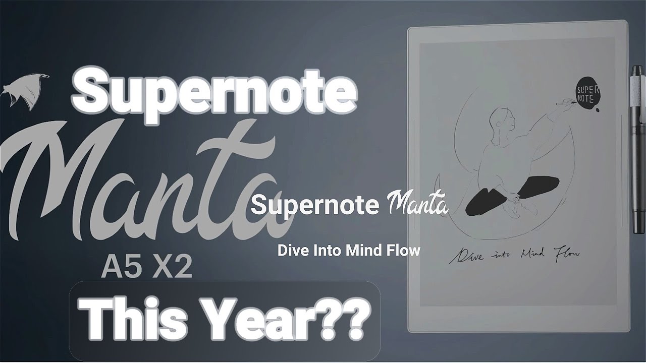 Rants About Tech Live: Supernote A5X2 Manta Early Look - YouTube