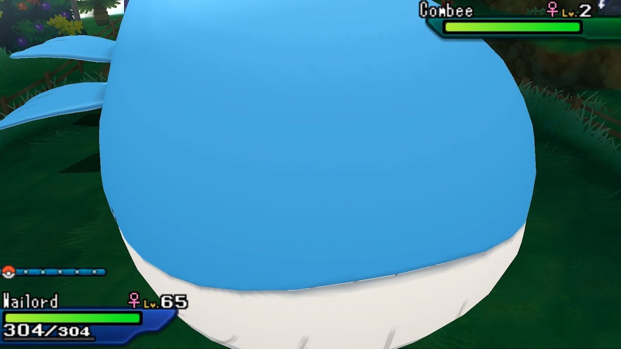 Realistic Wailord Showcase in Pokémon Star (3DS Rom Hack) - YouTube