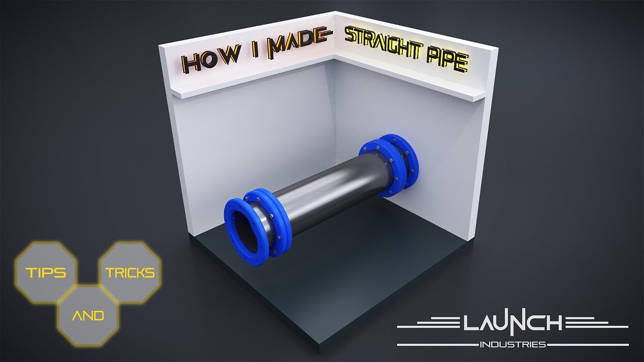How to make a quick and easy Straight Pipe in Blender | Tutorial ...