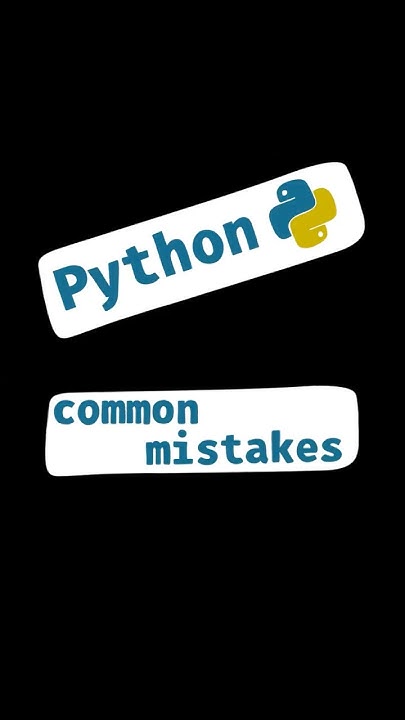 Avoid These Python Errors ⚠️🚫 - YouTube