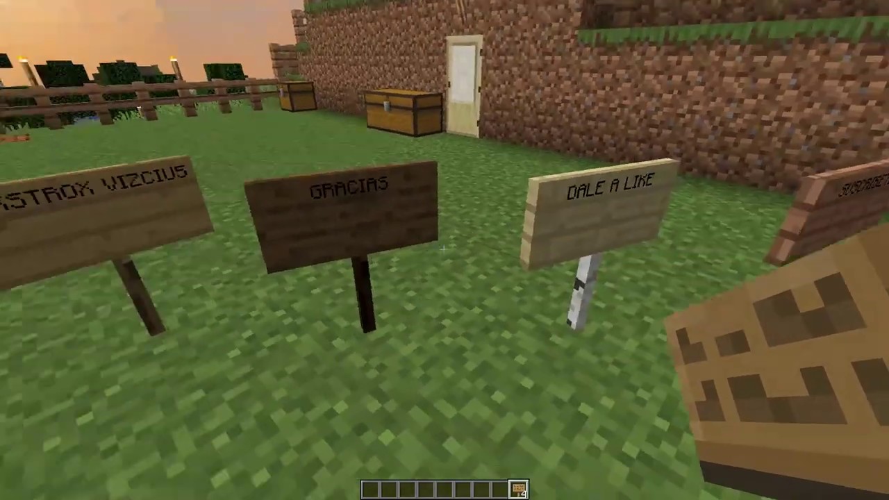 MINECRAFT | COMO HACER UN LETRERO DE MADERA DE ROBLE - YouTube
