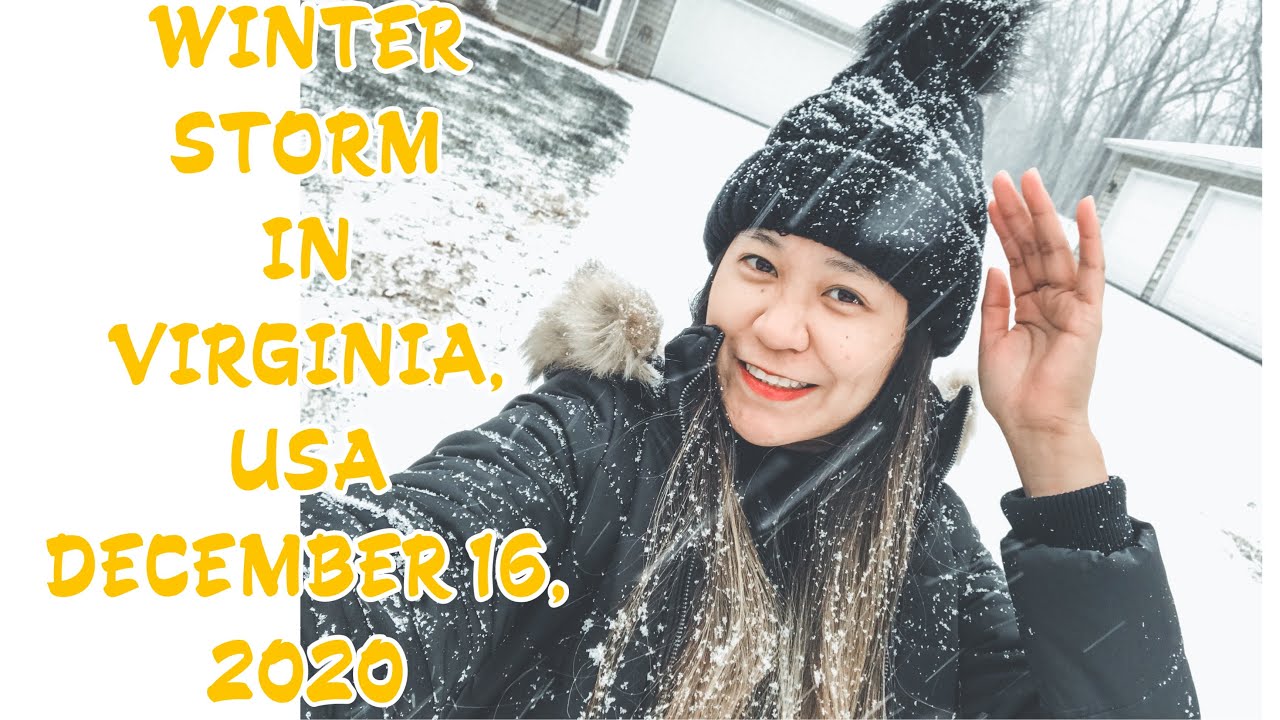 WINTER STORM IN VIRGINIA, USA|| DECEMBER 16, 2020 - YouTube