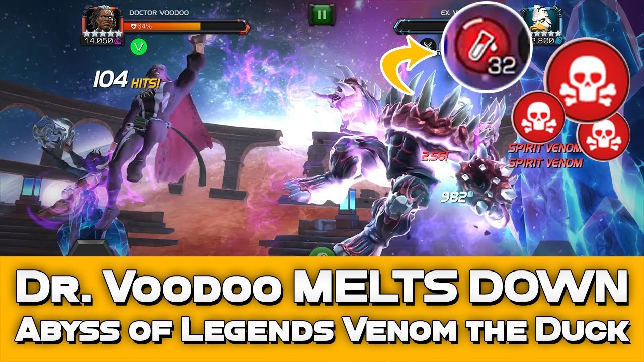Dr. Voodoo vs Venom The Duck - Abyss of Legends - Marvel Contest Of ...
