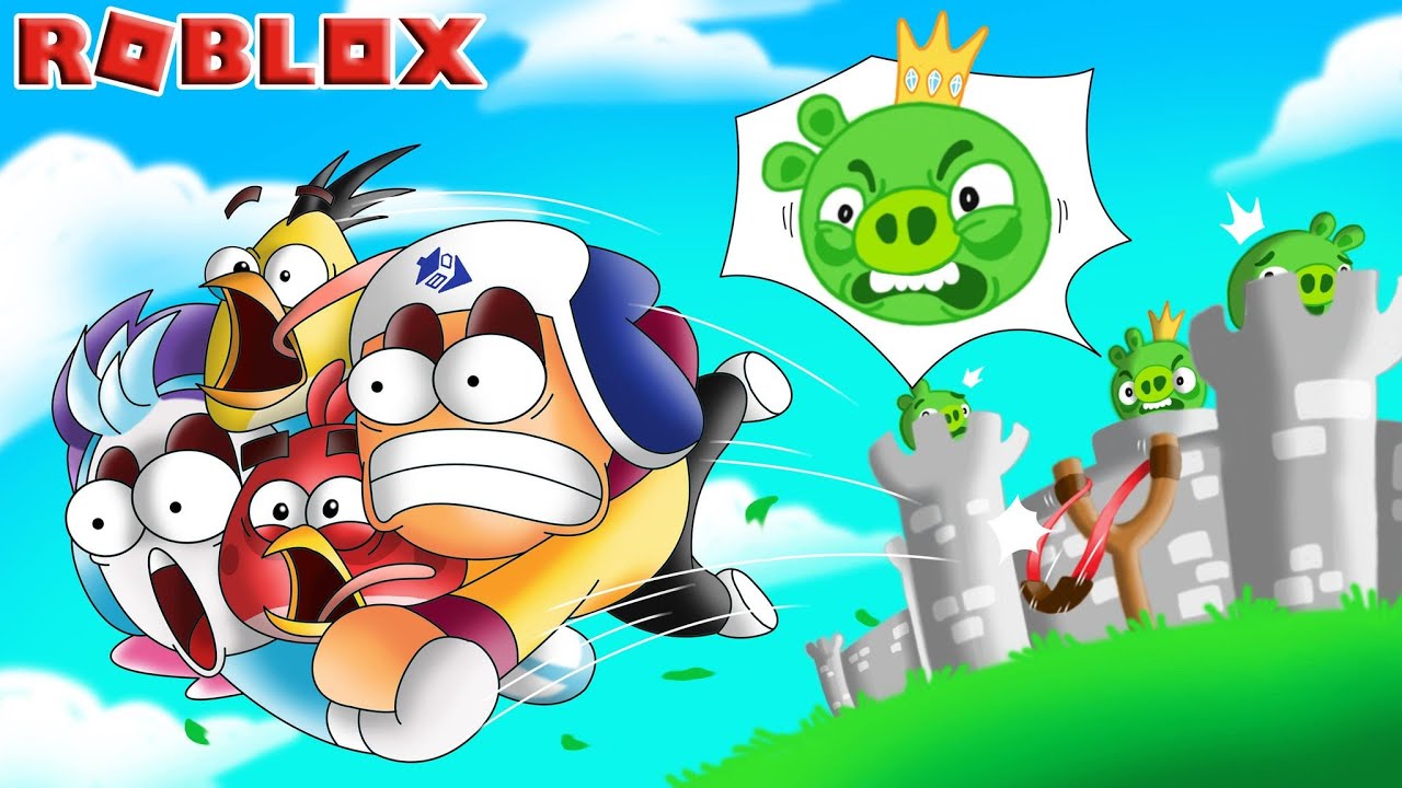 KITA MENYELAMATKAN TELUR ANGRY BIRDS DARI RAJA BABI JAHAT DI ROBLOX ...