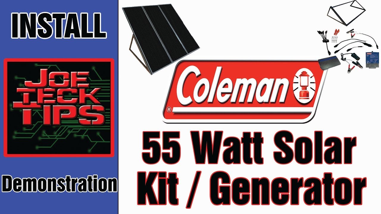 Unboxing and install of the Coleman 55w Solar kit | Coleman ...