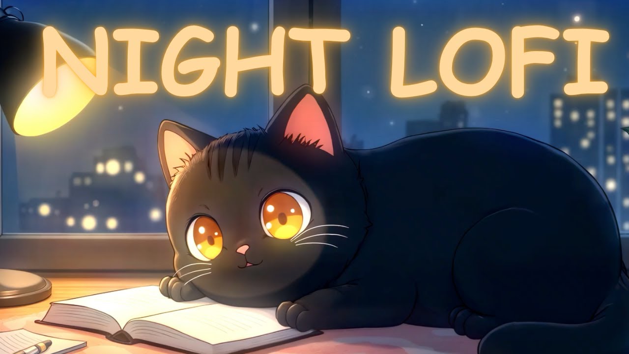 🐱📖 Cozy Reading Cat Vibes • Late Night Study Music - YouTube