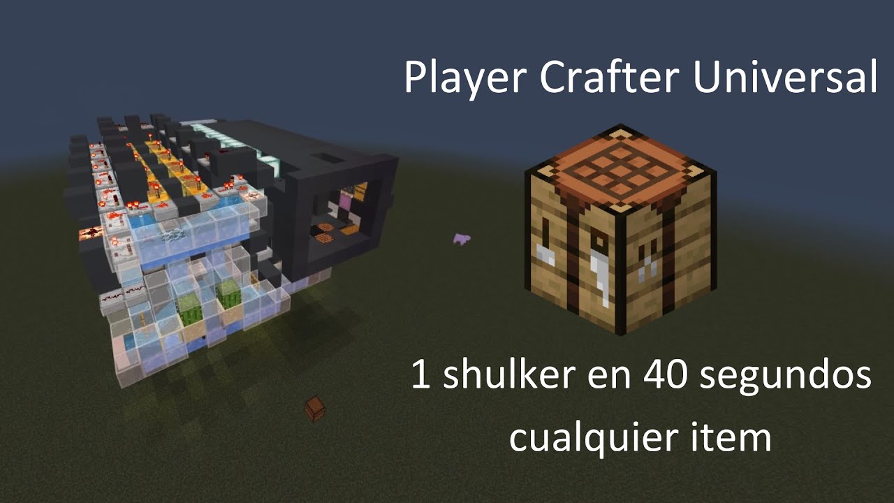 LA FORMA MAS RAPIDA DE CRAFTEAR / 35-40s por shulker (minecraft bedrock ...