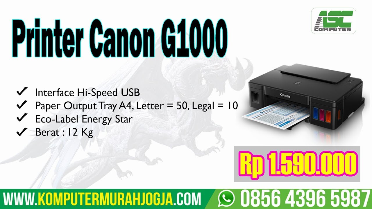 Review Printer Canon G1000 Indonesia - YouTube