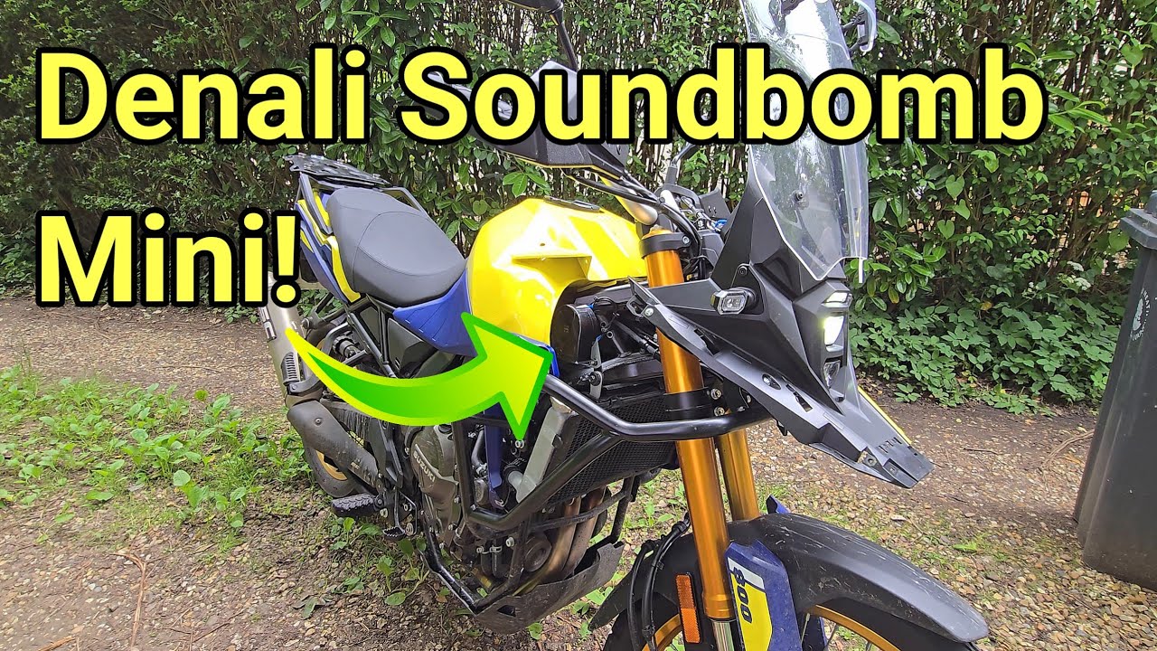 Denali SoundBOMB Mini Install on a Suzuki V-Strom 800 DE - YouTube