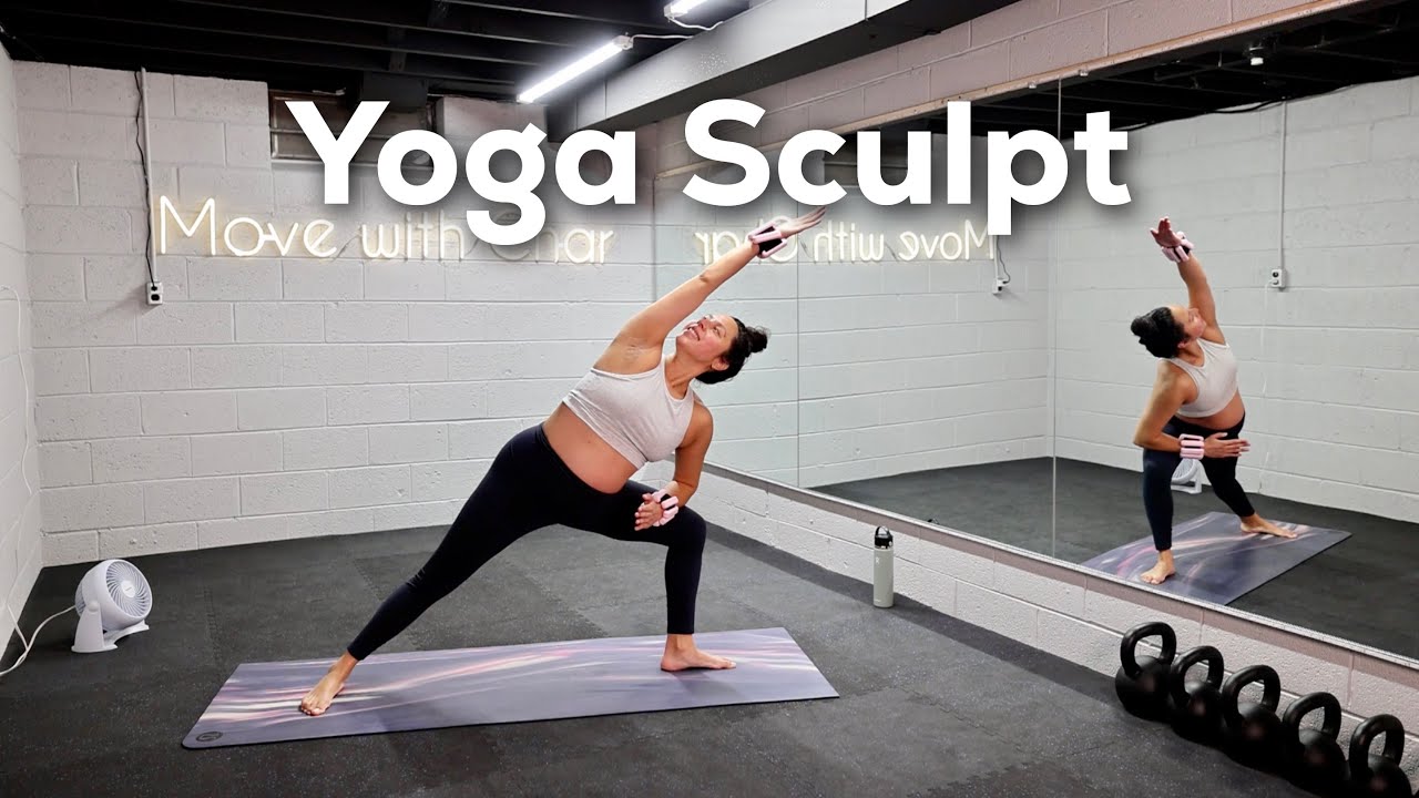 Day 3: Full Body Yoga Sculpt w/ BALA Bangles (3rd Trimester Workout ...