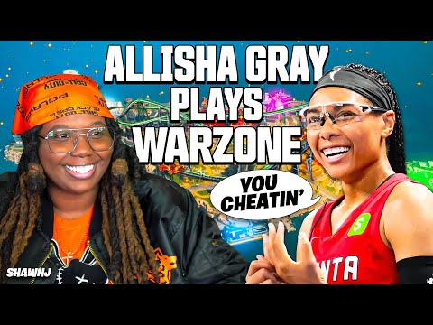 Allisha Gray Plays Warzone 🤣 WNBA Star Takes Over Rebirth Island 🏝️