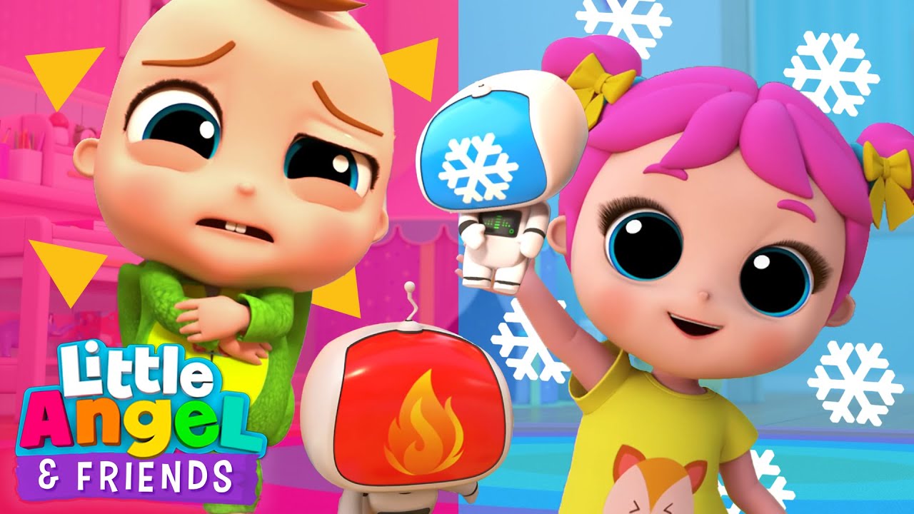 Hot And Cold Opposites Song | Little Angel And Friends Kid Songs - YouTube