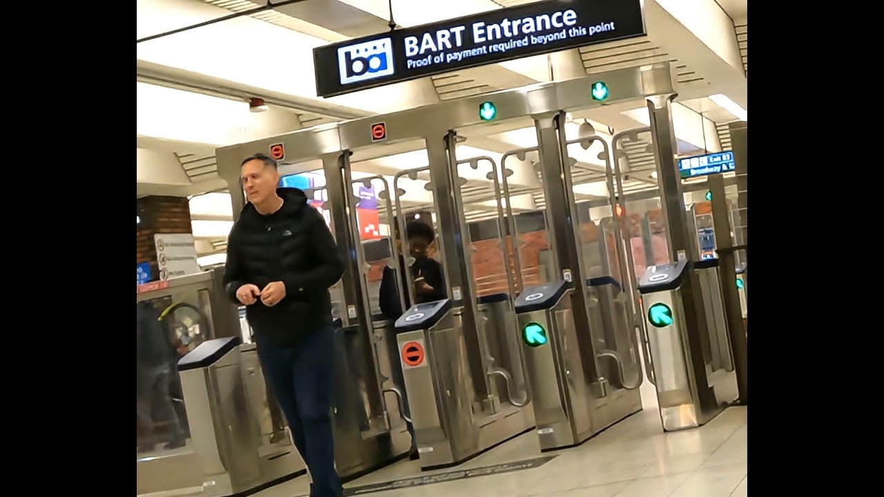 A New BART Fare Gate Slams Shut on a Piggyback Fare Evader at 12th St ...