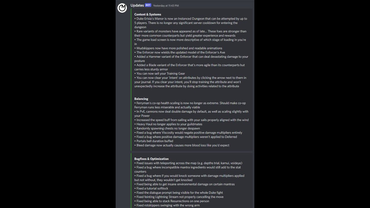 [Deepwoken] Weekly Update Log - YouTube