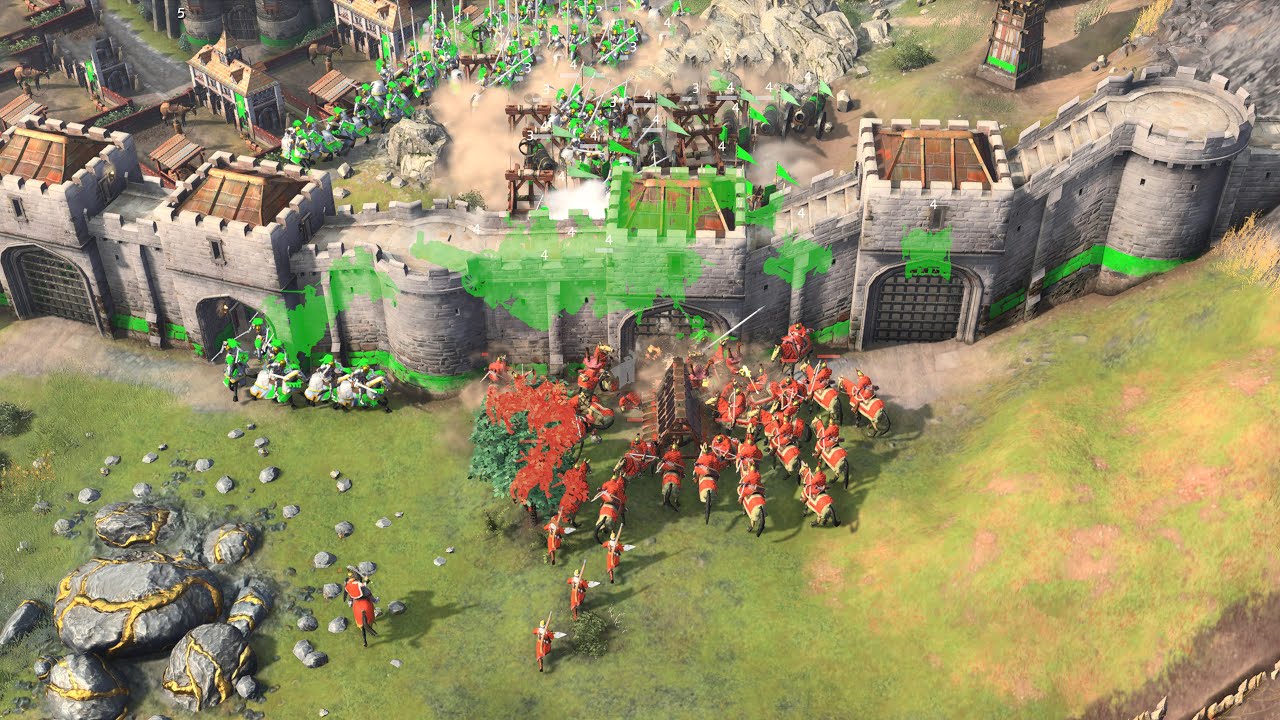 Age of Empires 4 - 4v4 MASSIVE CAVALRY AND SIEGE ARMIES | Multiplayer ...