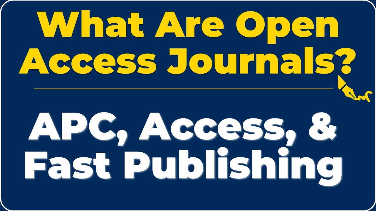 Open Access Journals: Publish your Research Paper FAST - YouTube