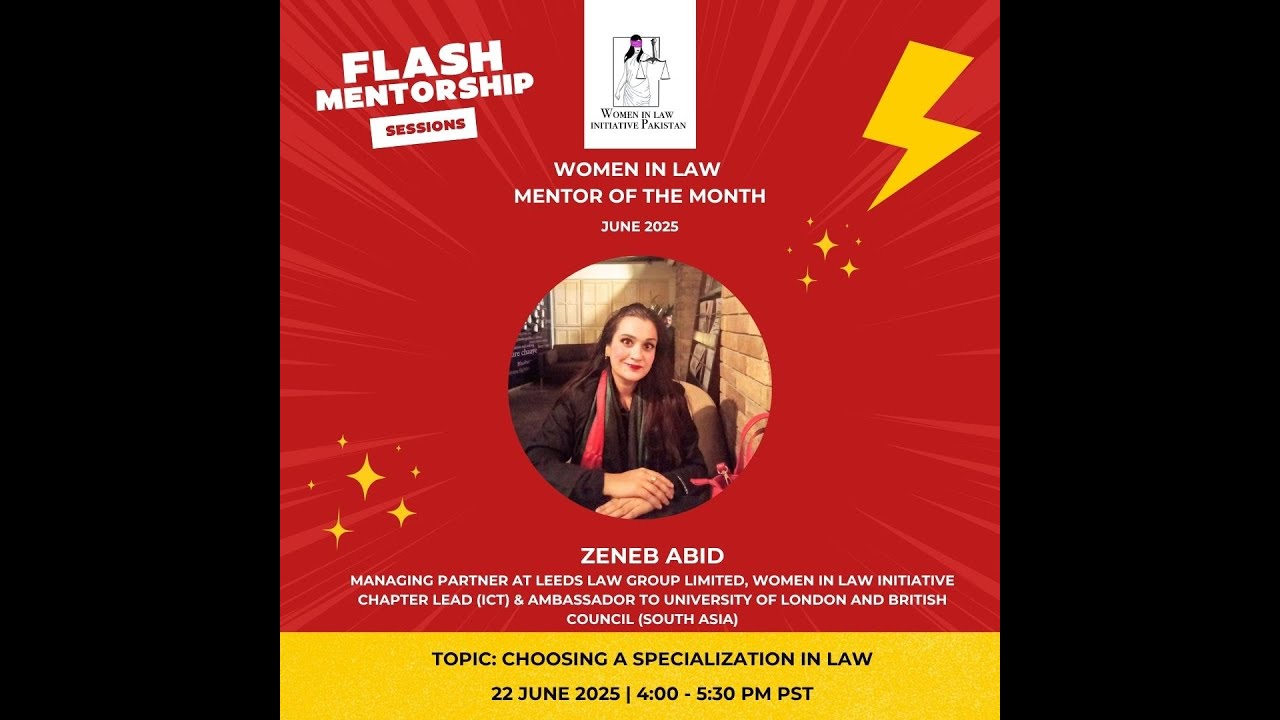Flash Mentorship Session 6 with Zeneb Abid - Choosing a Specialisation ...