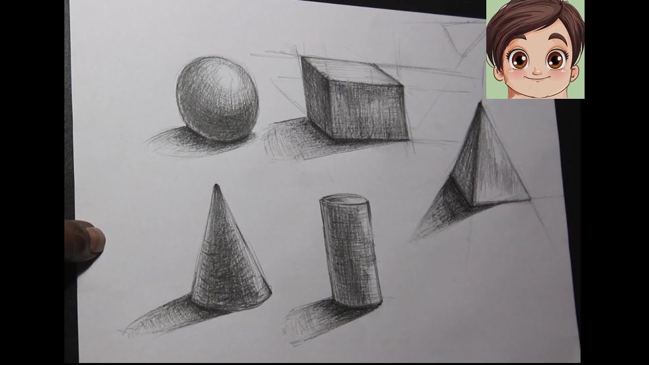 Class_02 - Shapes மற்றும் Light and shadow வரைவது எப்படி #drawing # ...