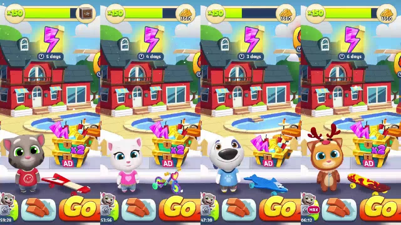 Talking Tom Gold Run Christmas update Fantastic Forces event Tom vs ...
