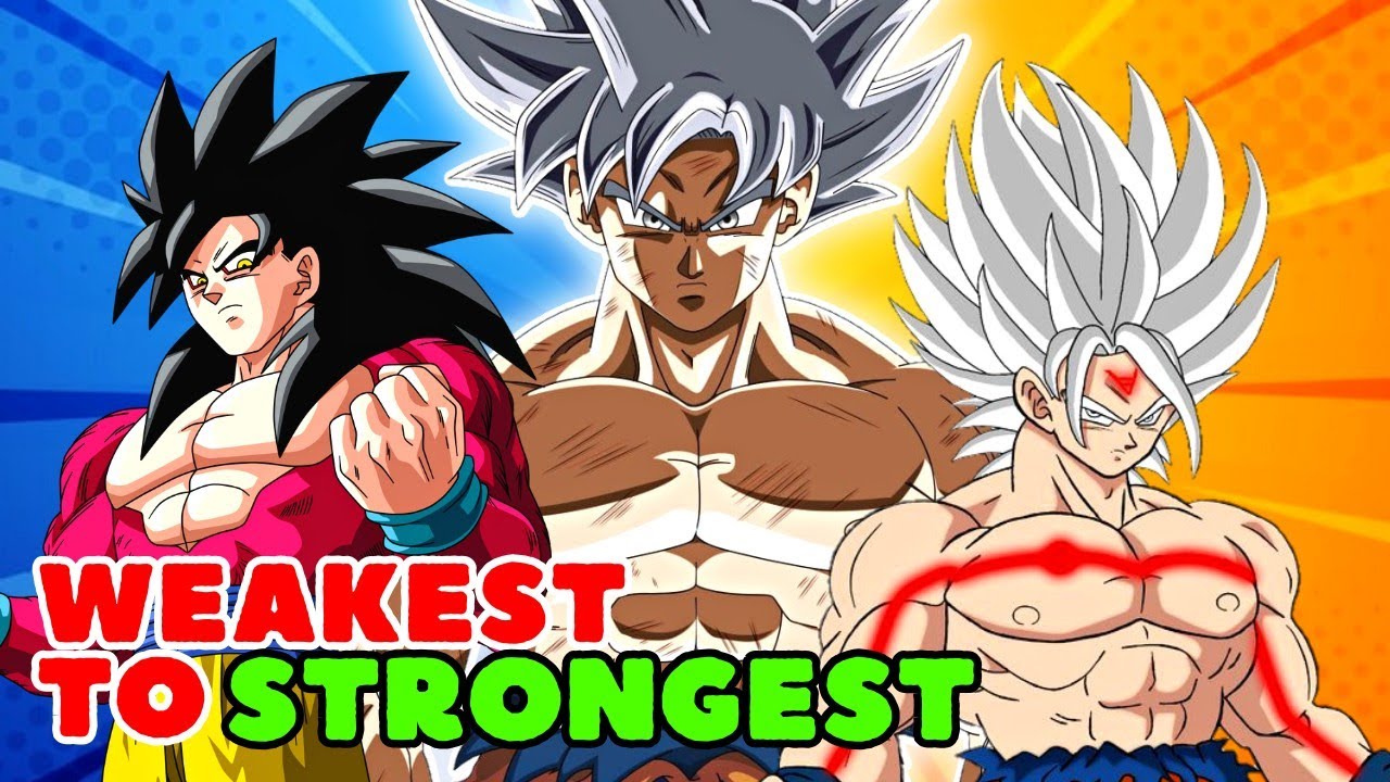 All Forms Of Goku Weakest To Strongest | Twixar - YouTube