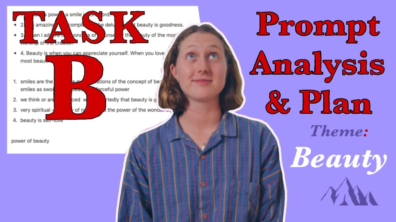 Prompt Analysis & Plan | Write a Task B GAMSAT Section 2 essay with me ...
