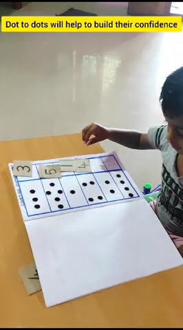 3 year kid counting numbers by using dots#CountingWithDots #MathForKids ...