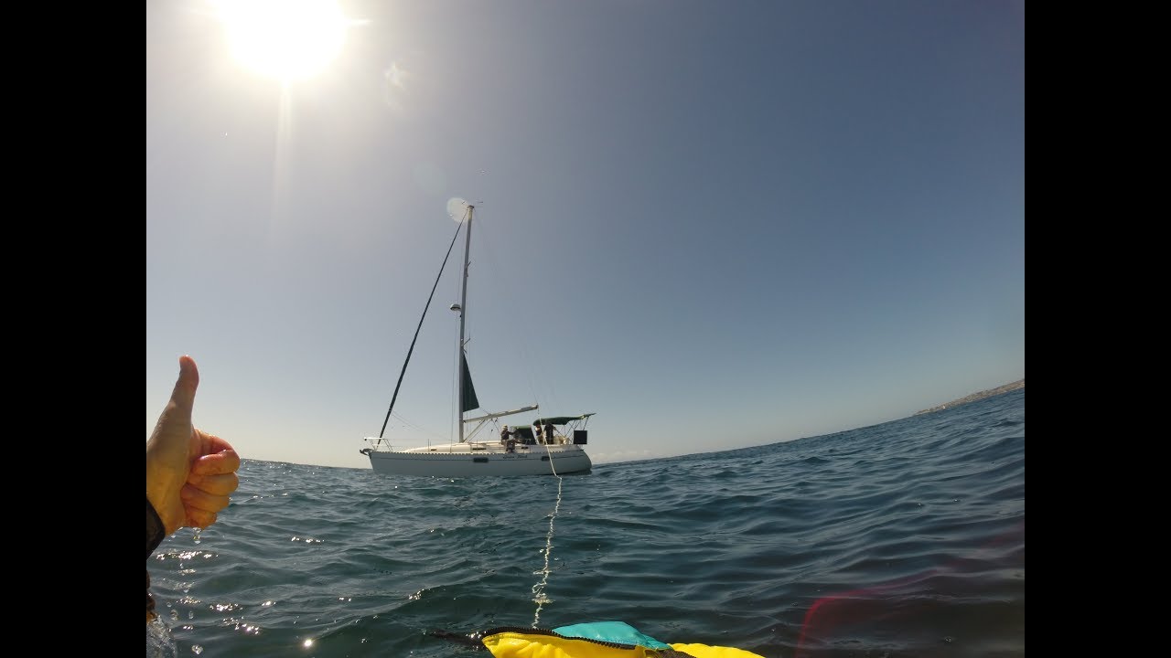 Testing Storm Drogues and a Halyard for MOB Recovery - YouTube