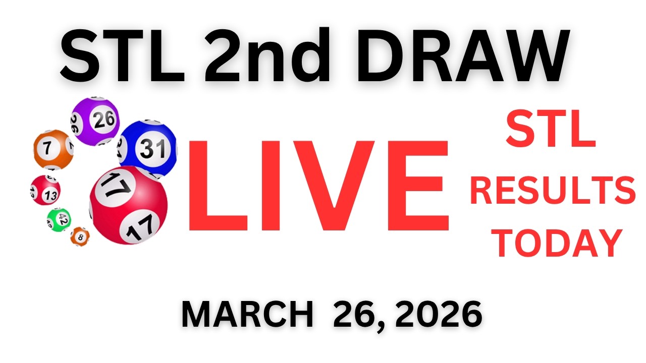 STL 2nd DRAW RESULTS 3:00 PM LIVE DRAW MARCH 26, 2026 - YouTube
