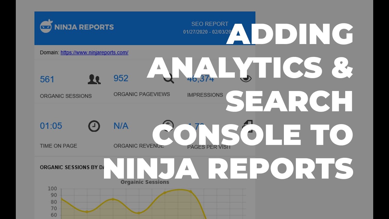 Connect Google Analytics & Google Search Console in Ninja Reports - YouTube