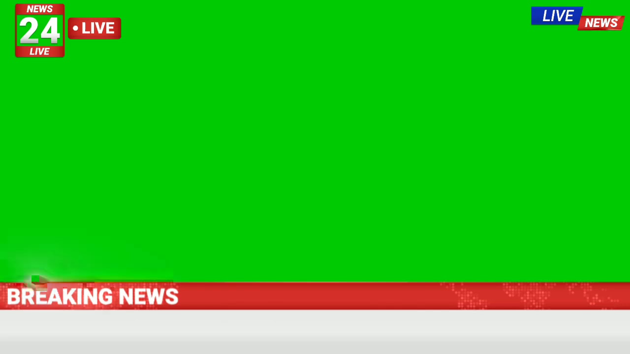 Green background breaking news frame - YouTube