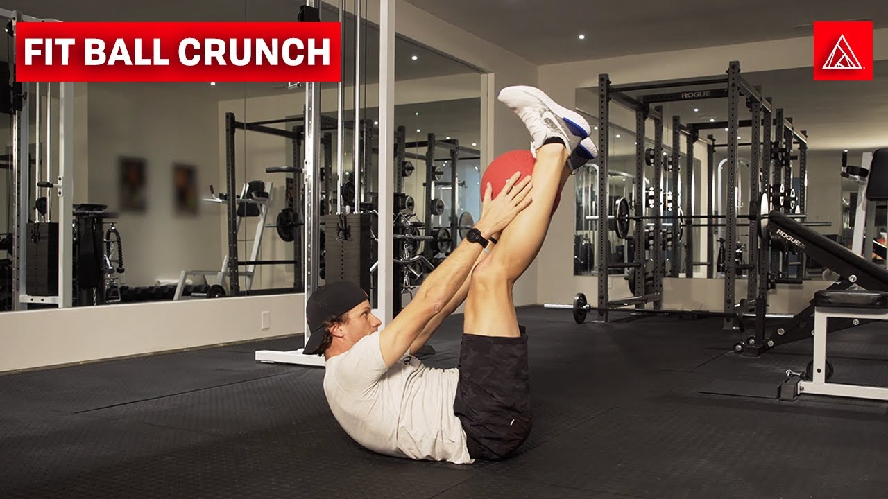Stability Ball Crunch - 20x - YouTube