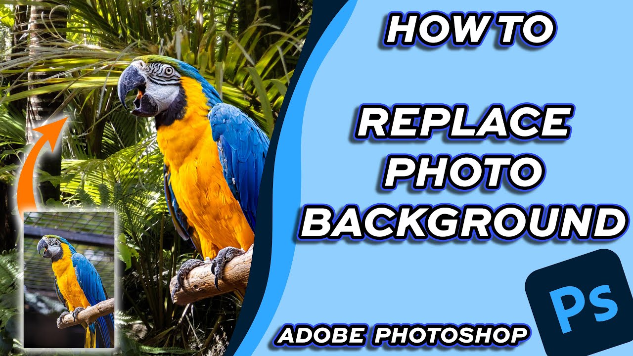 How to Replace a Photo Background in Adobe Photoshop - YouTube
