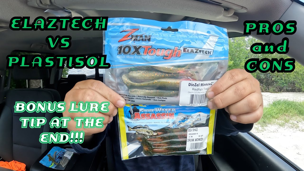 Zman ElazTech VS Plastisol Baits ( PROS and CONS ) TACKLE TALK! Added a pro and con in ...