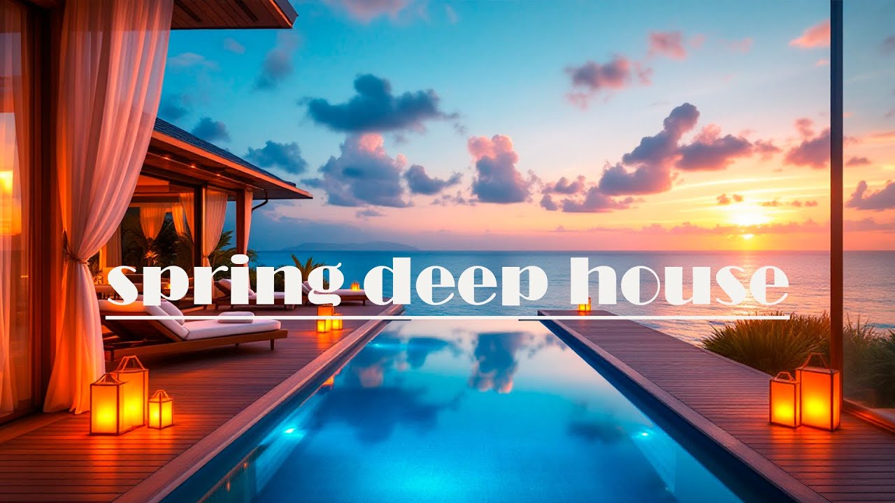 spring lo-fi music at cozy house on sunset 🌊 deep house - YouTube