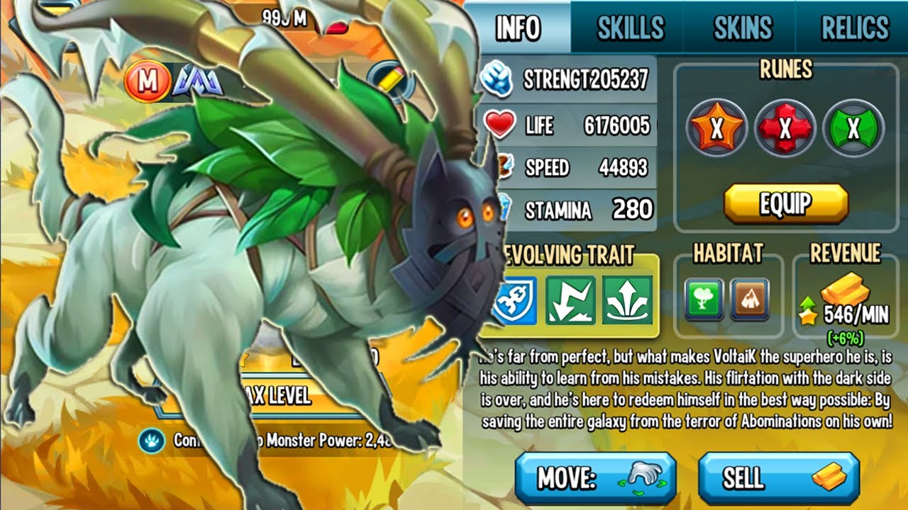 Monster Legends FATAL HARALD LEVEL 150 REVIEW SKILLS Arachnoflam Tyr ...