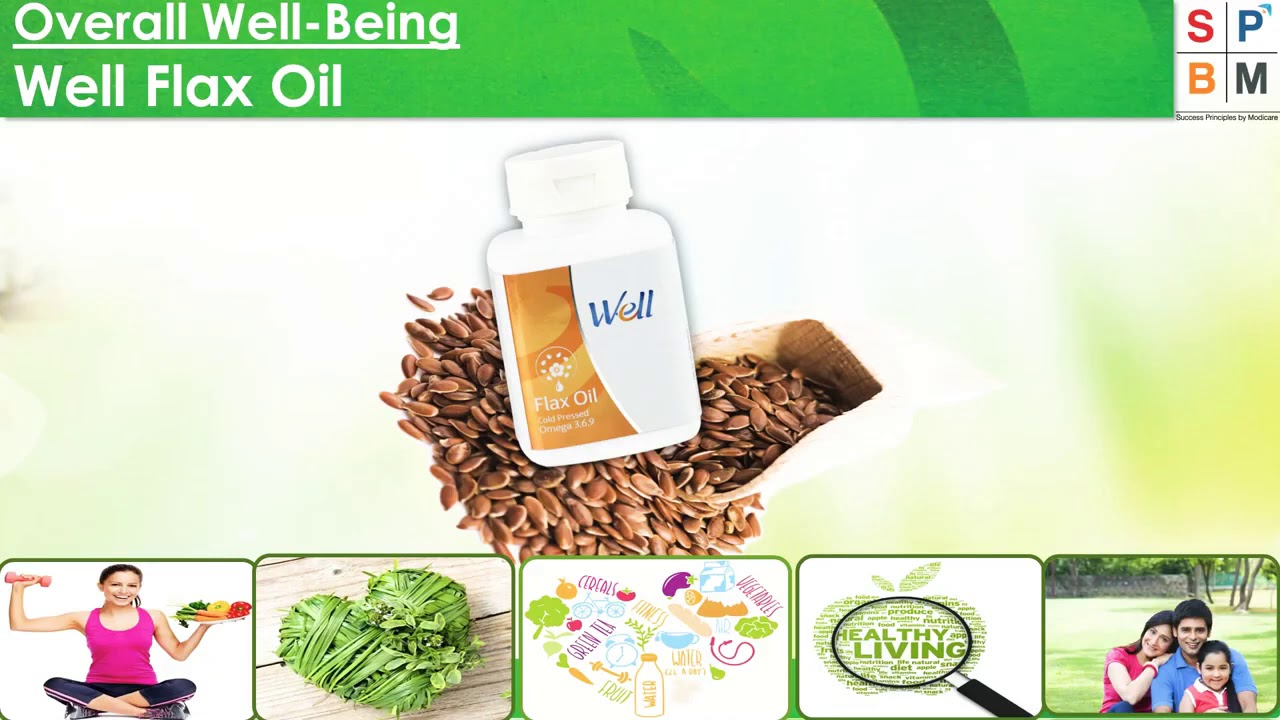 Modicare well flax oil - YouTube