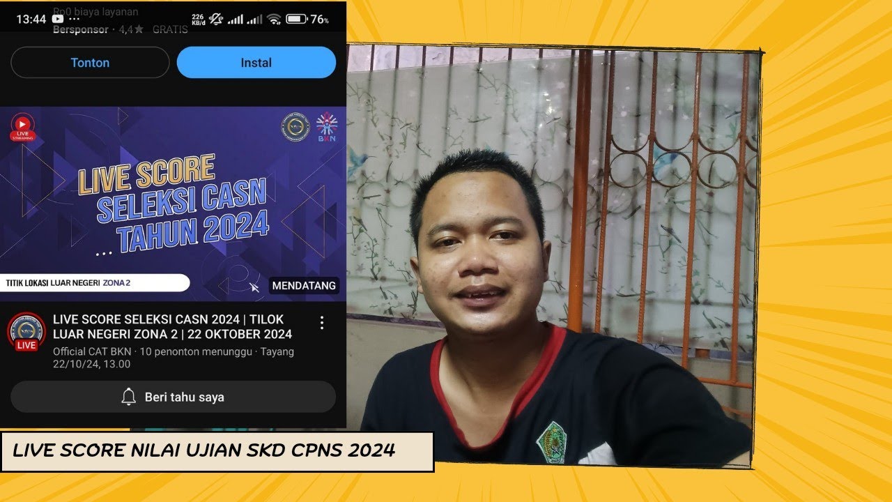 Cara Melihat Live Score Ujian SKD CPNS 2024 - YouTube