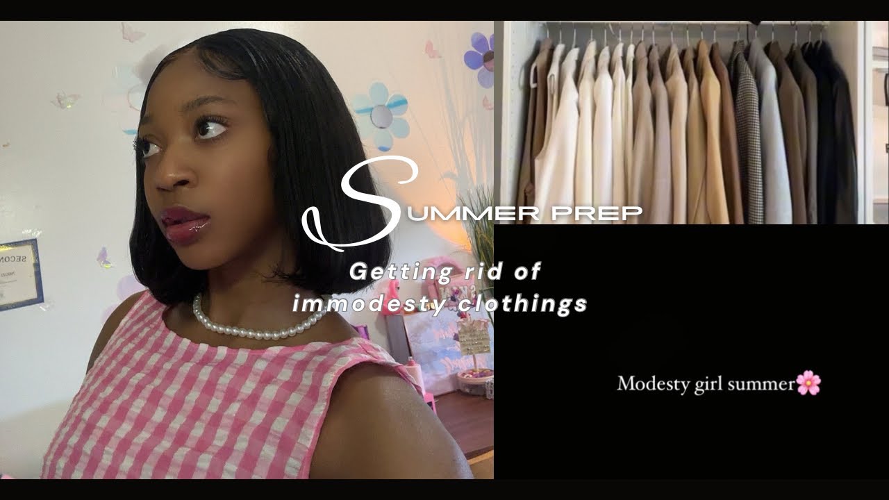 Modest girl summer🌸 Getting rid of my immodest clothings 🥳 - YouTube