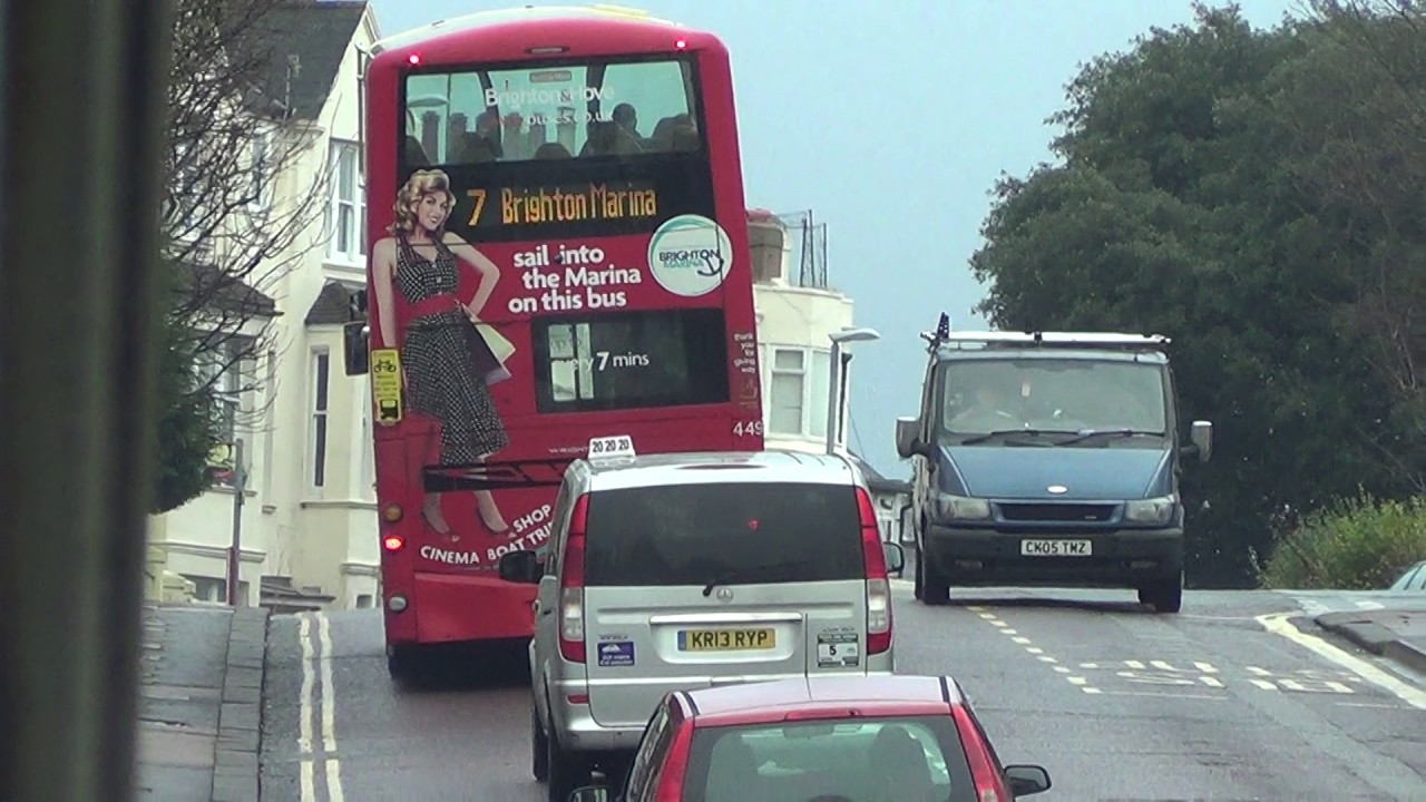 Brighton and Hove bus route 7 departing Seven Dials bus stop, 7th ...