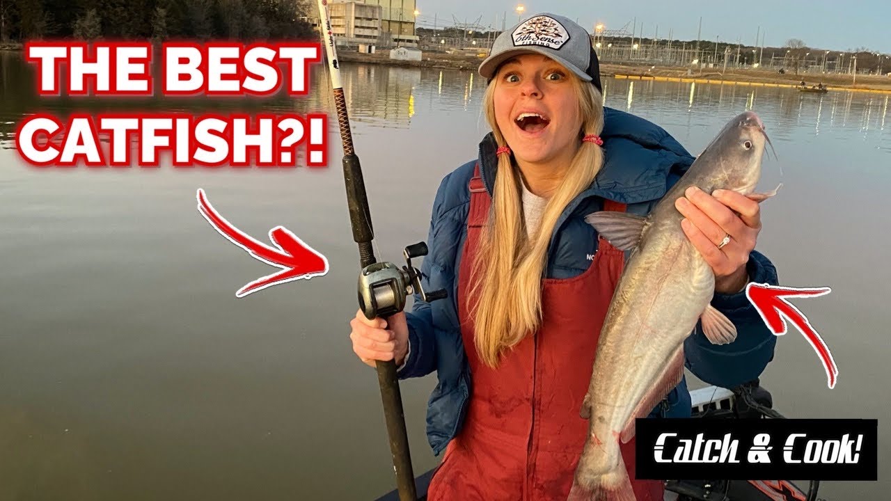 Can She Catch a CATFISH DINNER in ONE HOUR?!?! -- SPICY CATCH & COOK ...