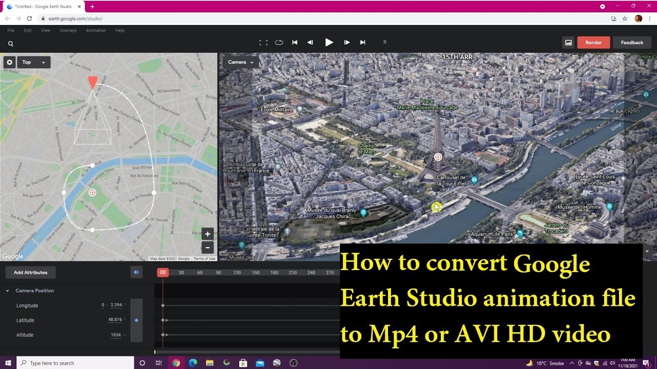 How To Convert Google Earth Studio Animation File To Mp4 Or AVI HD Video YouTube How To Convert Google Earth Studio Animation File To Mp4 Or AVI HD Video YouTube
