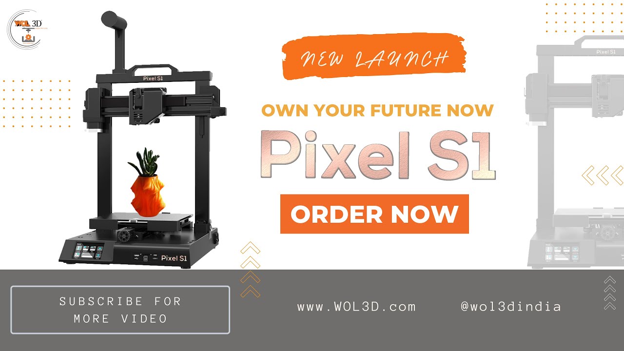 New Launch - Pixel S1 Original DIY 3D Printer by WOL3D - YouTube