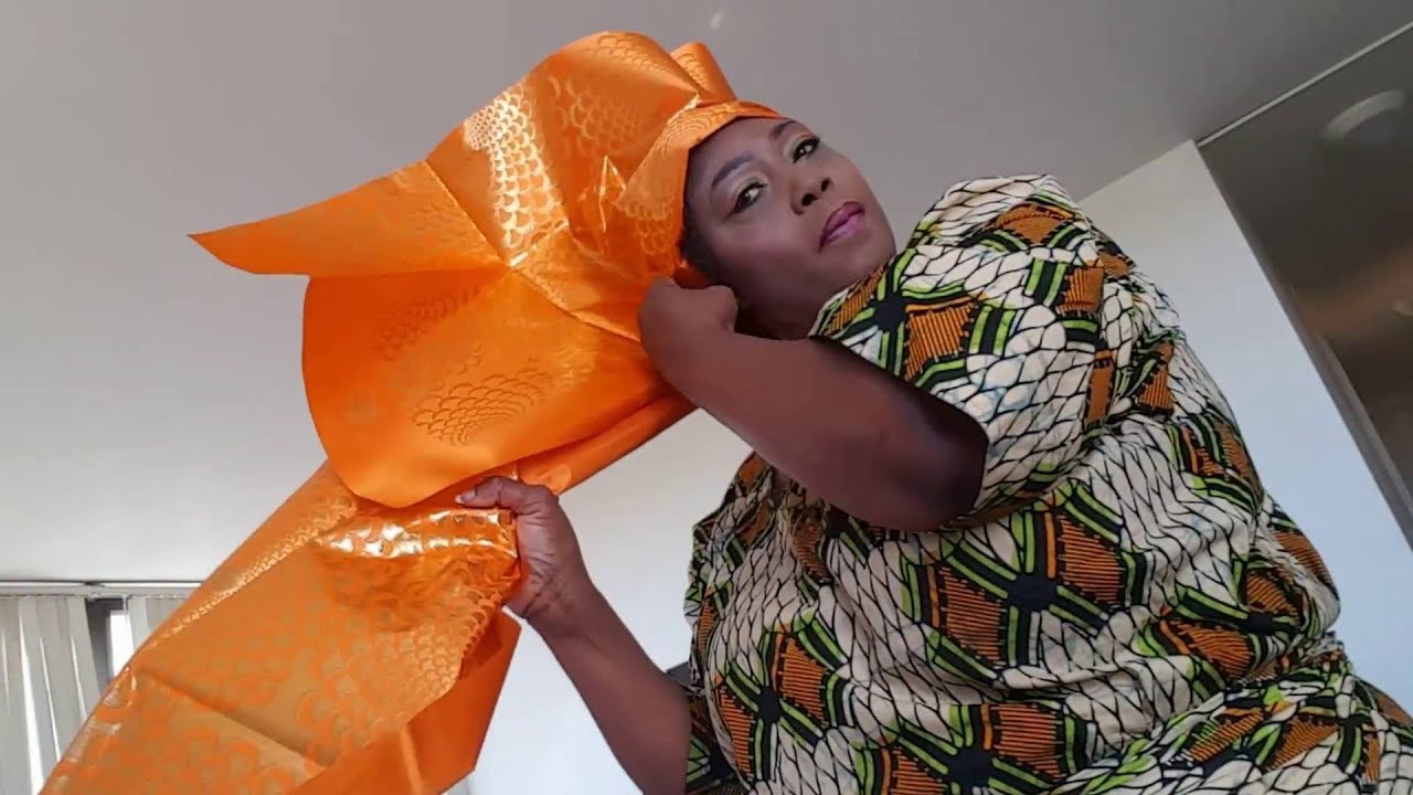 How To Tie Nigeria Sego Gele /Oleku Buba/Ronke Bea - YouTube