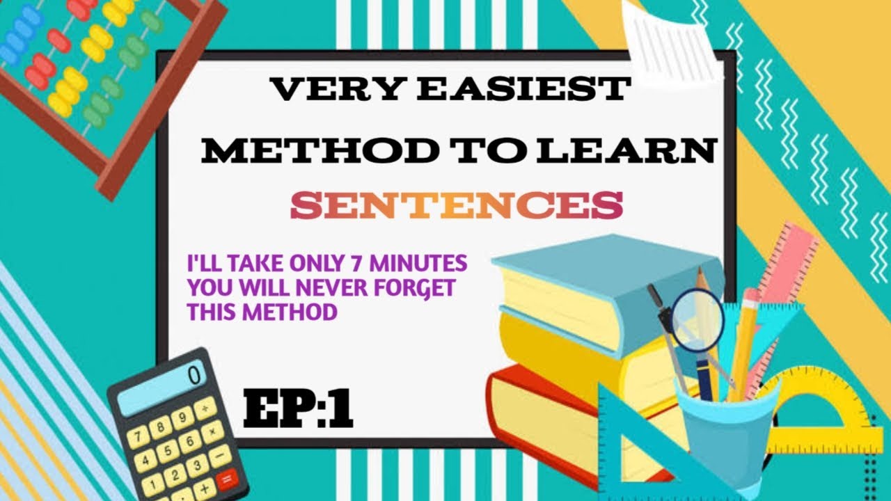 How to learn sentences In Easy Method Learn Something new with Sumit ...
